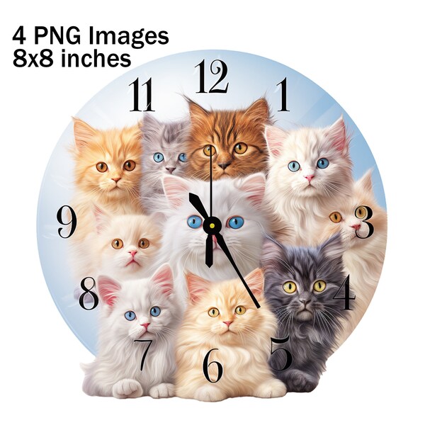 Cat Clock - Etsy
