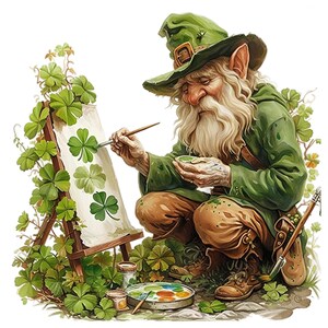 Leprechaun PNG, Painting Leprechaun Clipart, St. Patricks Leprechaun ...