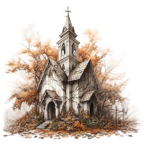 Country Church Clipart, Old Church Images, Old Church PNG, Church ...