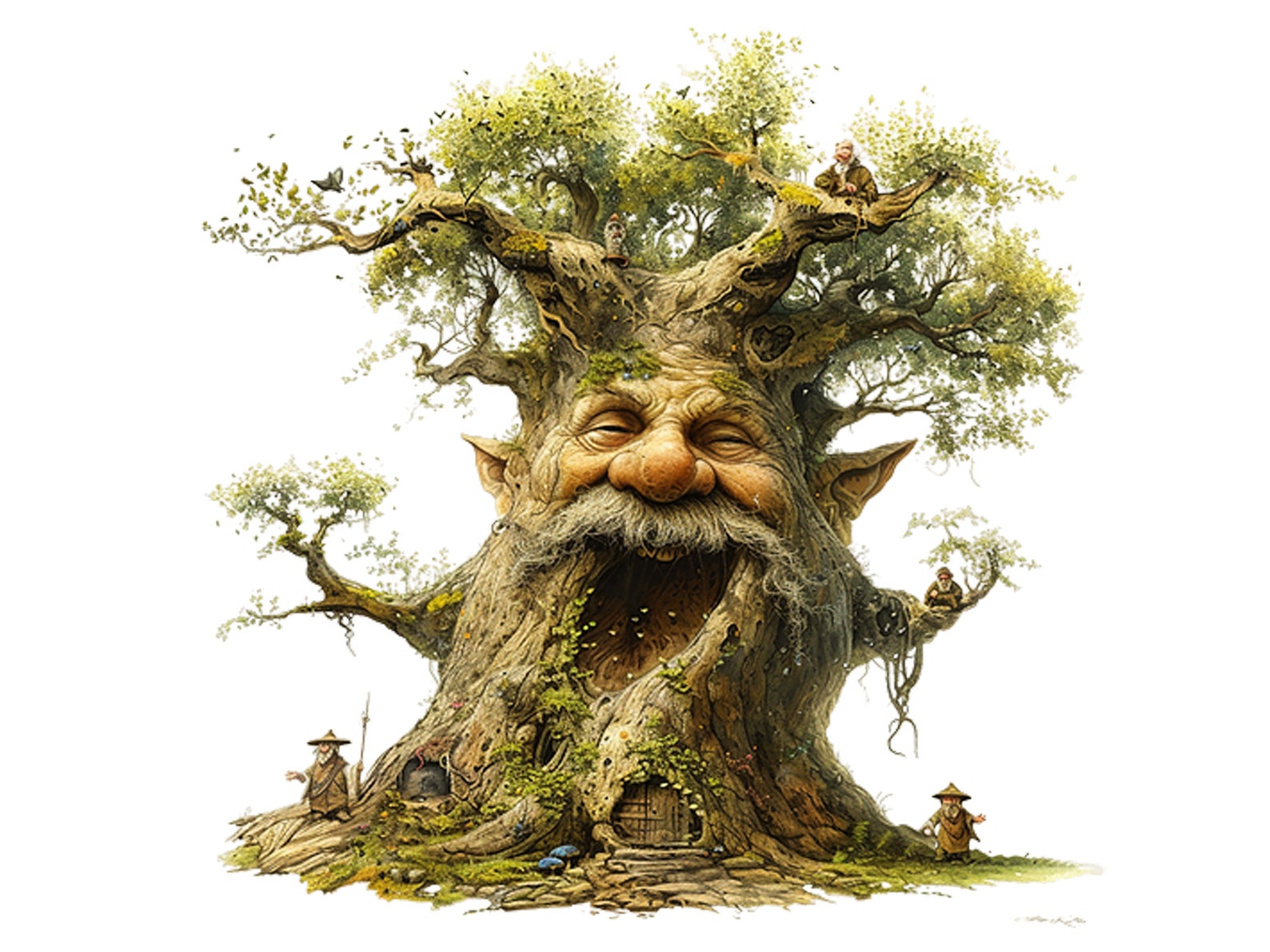 Troll Tree, Tree Troll Clipart, Woods Troll, Troll Illustration, PNG ...