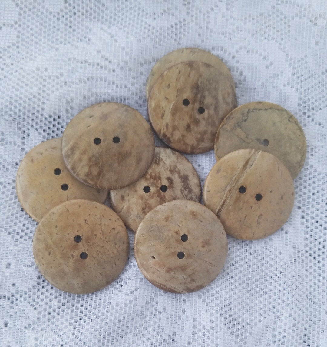 20 Coconut Buttons 2 Inch Coconut Shell Button 50mm - Etsy