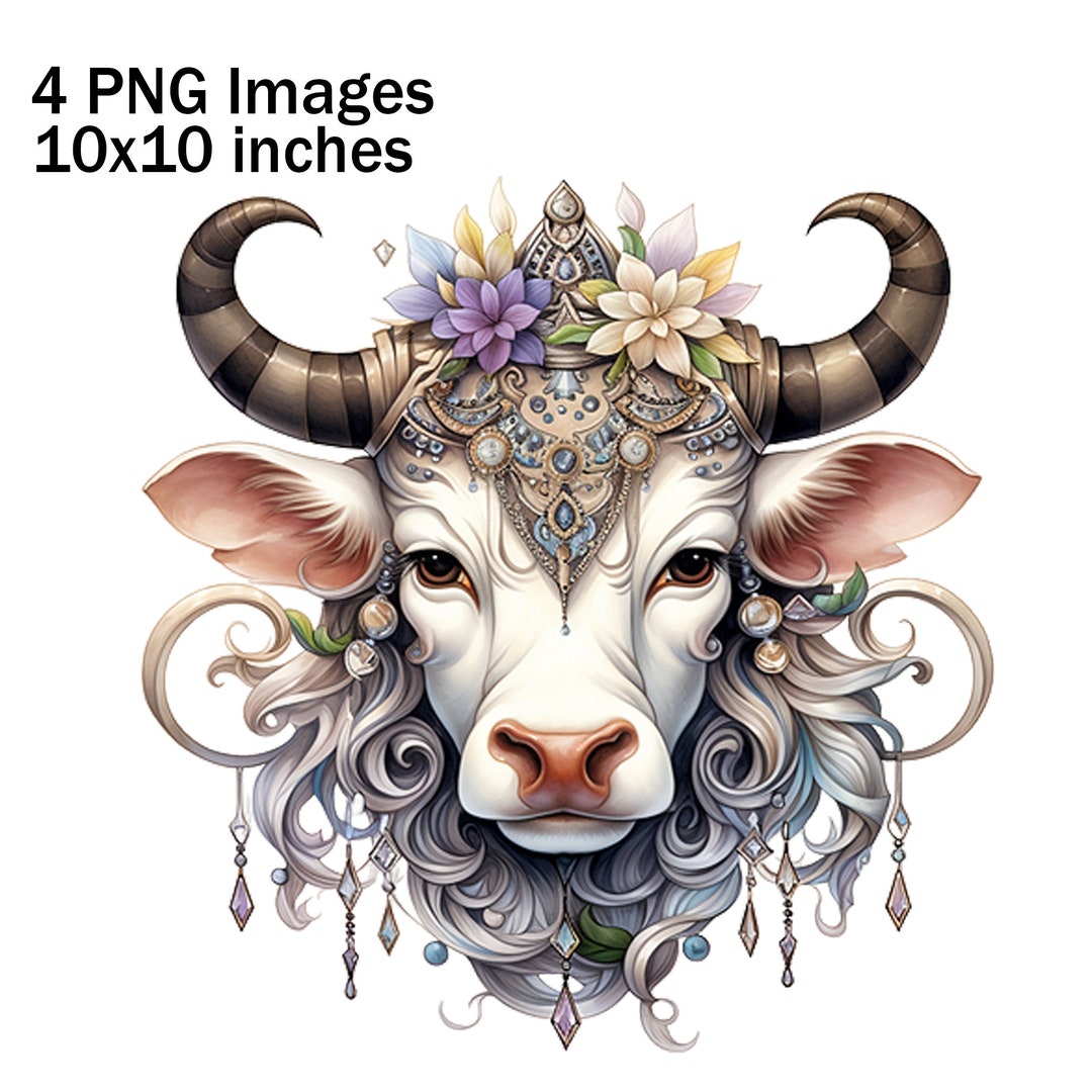 Cow Clipart, Decorative Cows, Cow Illustration, Cows With Hats Images ...