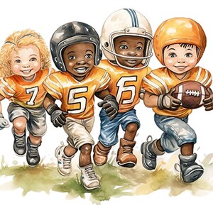 Football Kids, Kids Football Clipart Images, Football PNG for Kids ...