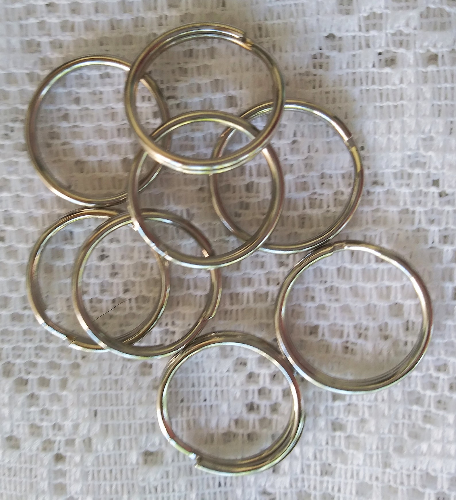 20 Silver Tone Keyrings 20mm Key Rings 20 Round Silver Tone - Etsy