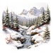 Winter Illustration, Snow Sublimation, Winter Scene, Winter Graphics ...