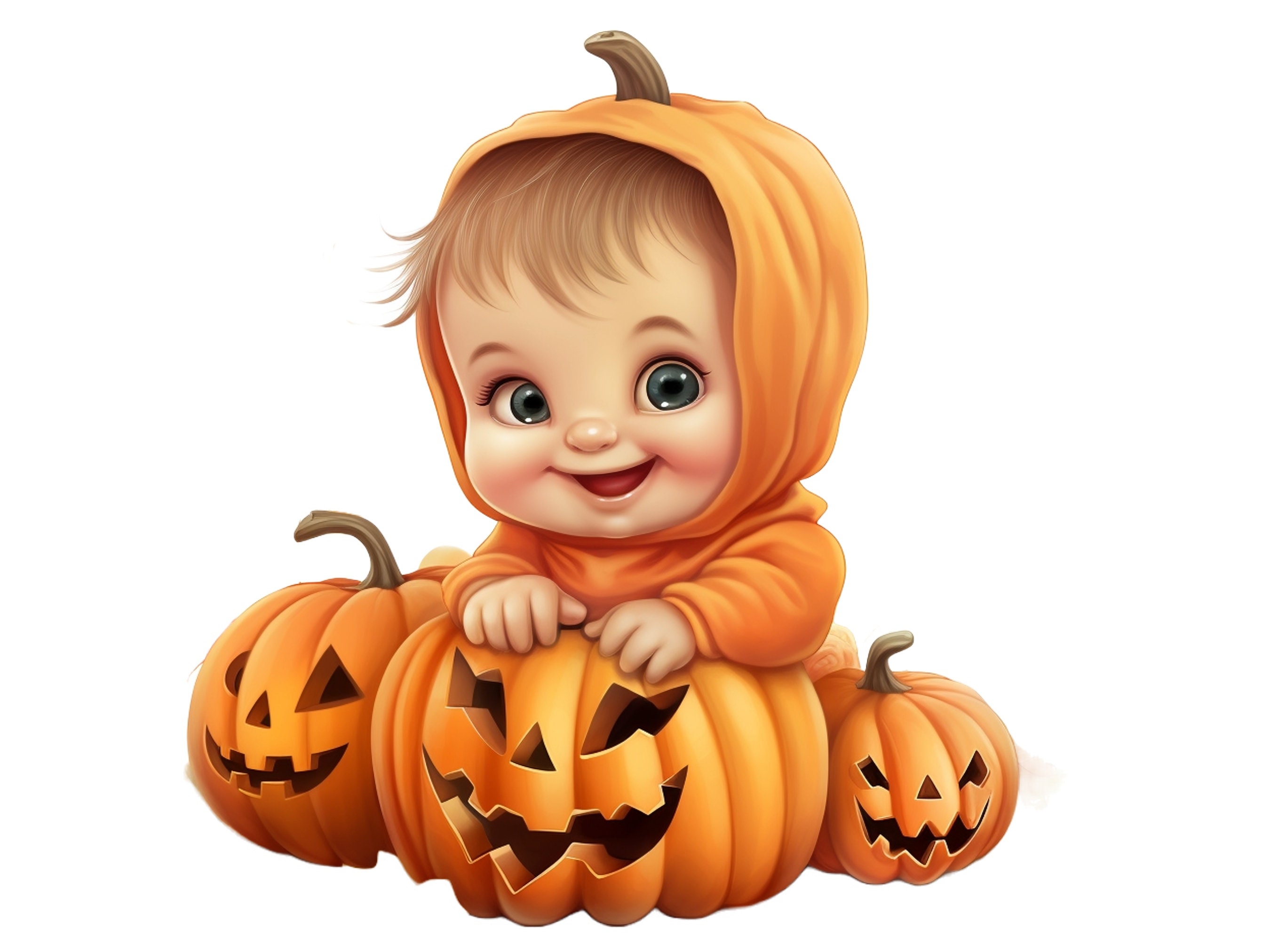 Cute Baby Pumpkin Cartoon
