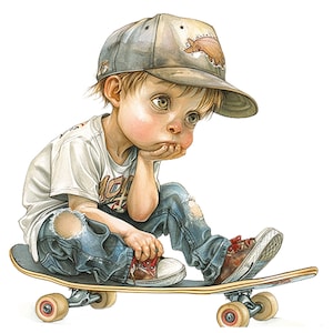 Skateboarders, Boy Skateboard Clipart, Skateboarding Boy PNG, Skater ...