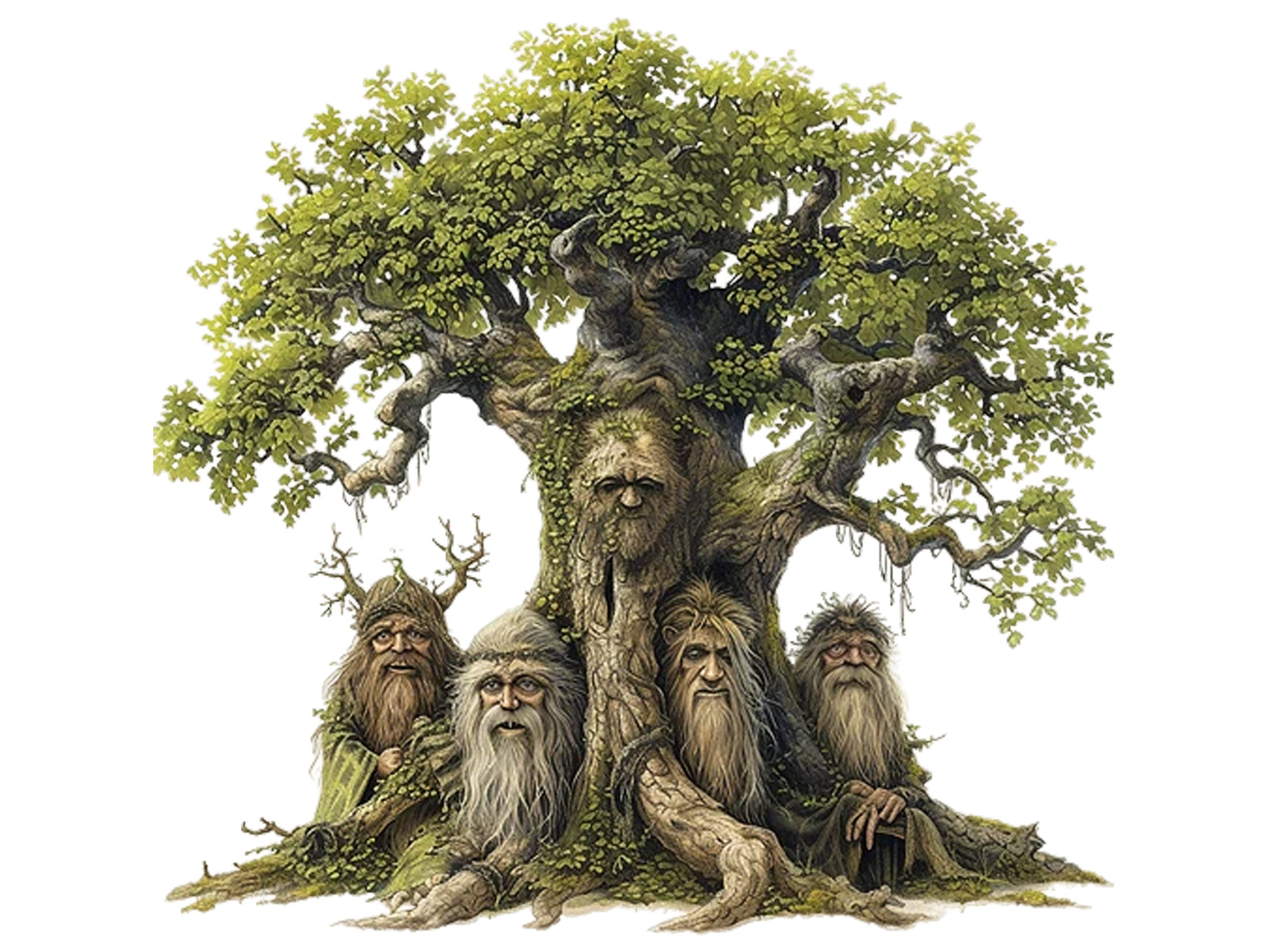 Troll Tree, Tree Troll Clipart, Woods Troll, Troll Illustration, PNG ...