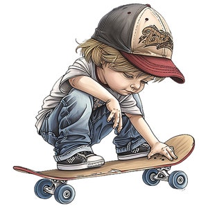 Skateboarders, Boy Skateboard Clipart, Skateboarding Boy PNG, Skater ...