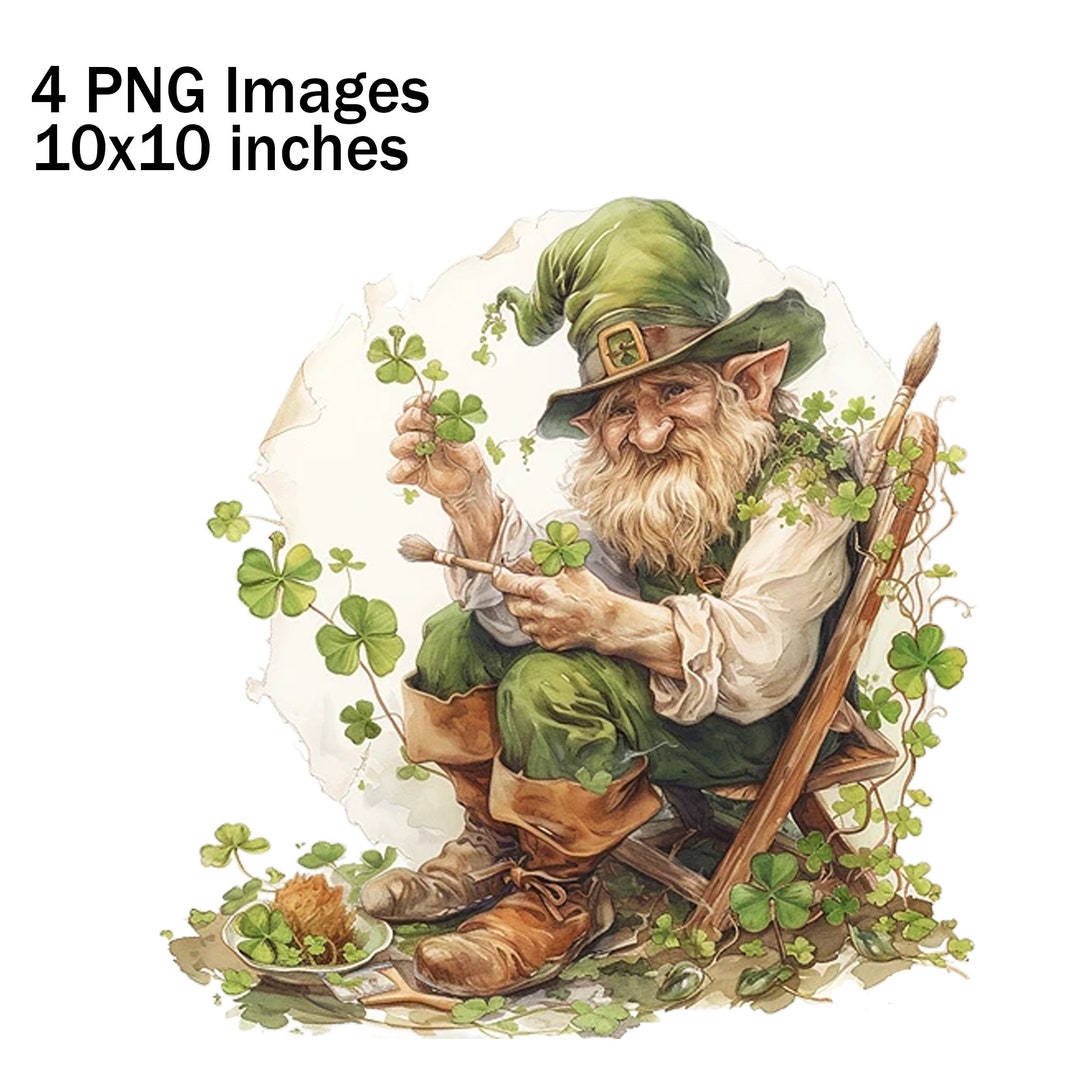 Leprechaun PNG, Painting Leprechaun Clipart, St. Patricks Leprechaun ...