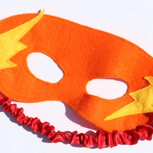 Orange Kids Superhero Eye Mask - Etsy