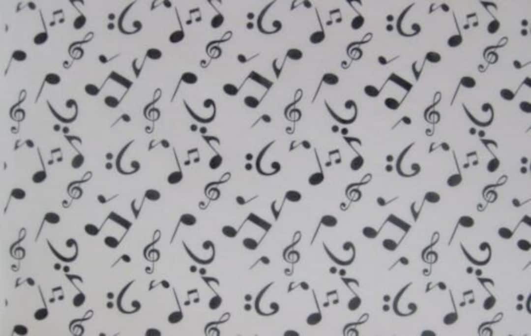 Edible Patterned Rice Wafer Paper Musical Notes Cake Wrap - Etsy