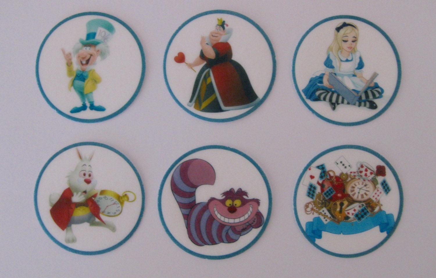 12 PRE CUT Alice in Wonderland EDIBLE Rice Wafer Paper Card | Etsy