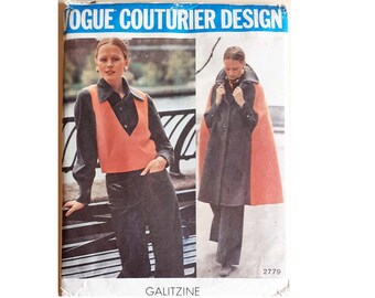 Vogue Couturier Coat Pattern - Etsy