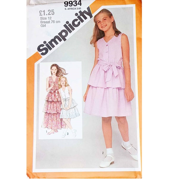 Girls Dress Patterns - Etsy UK