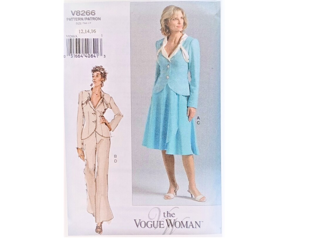 UNCUT the Vogue Woman 8266 Mother of the Bride Summer Jacket Skirt ...