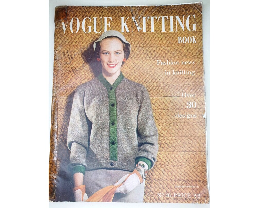 30 Patterns Vintage 1950's Vogue Knitting Book - Etsy