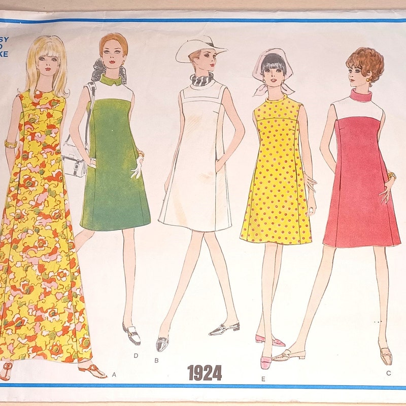 1960s Dress Pattern - Etsy