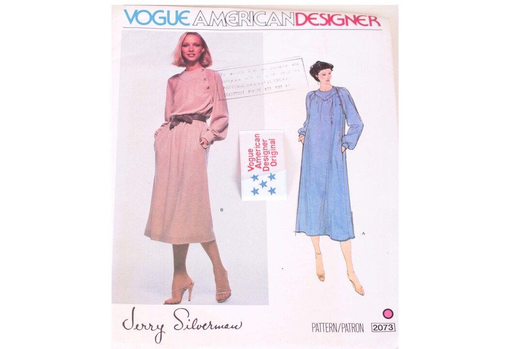 Uncut Vintage 70's Vogue American Designer 2073 Jerry Silverman Knit ...