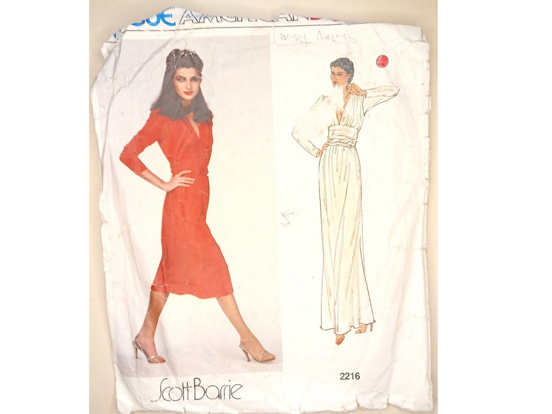 Vintage 1970's Vogue American Designer 2216 Scott Barrie - Etsy