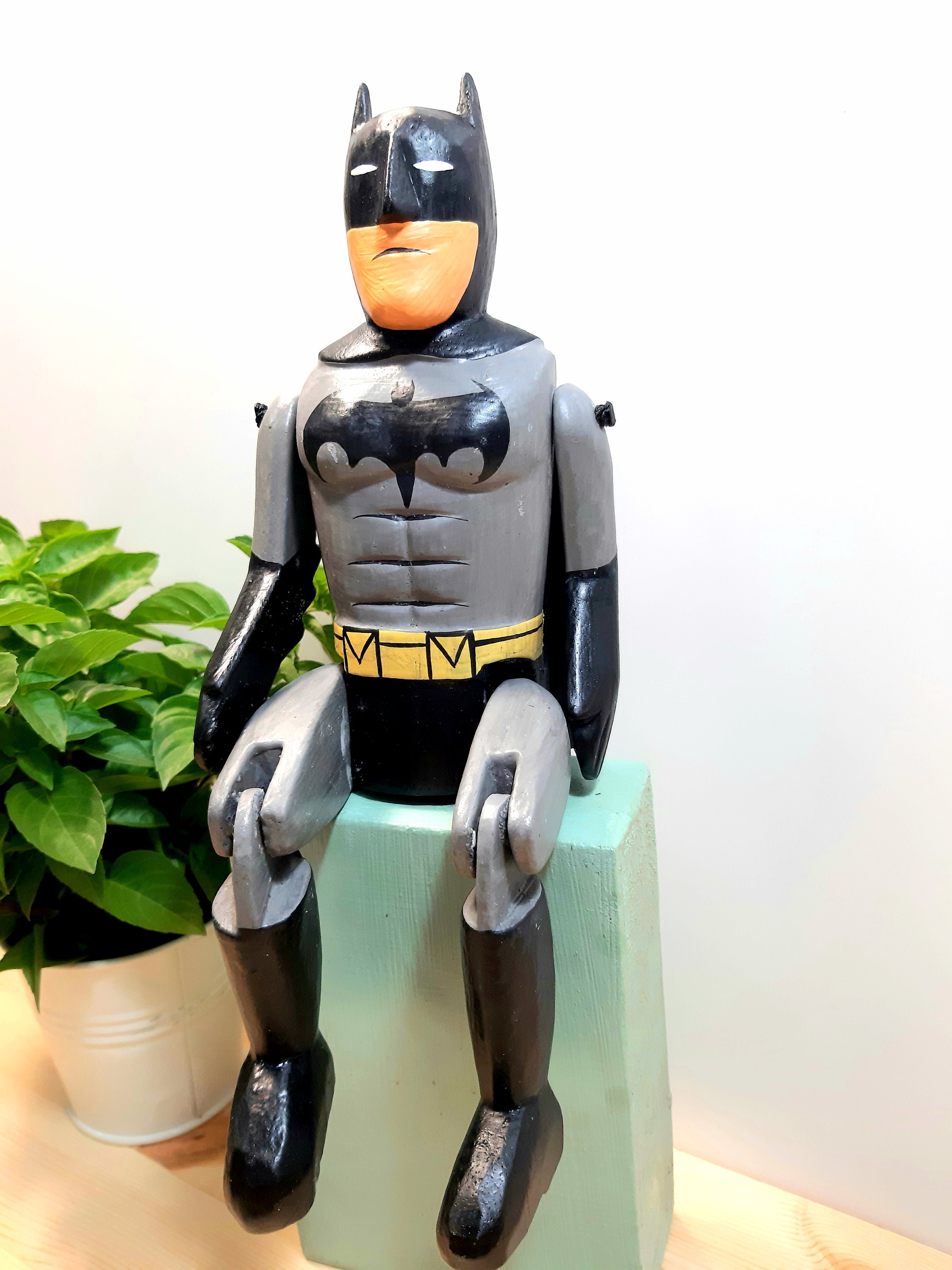 Batman Six Pack Special Edition Puppet Wooden Batman Toy | Etsy