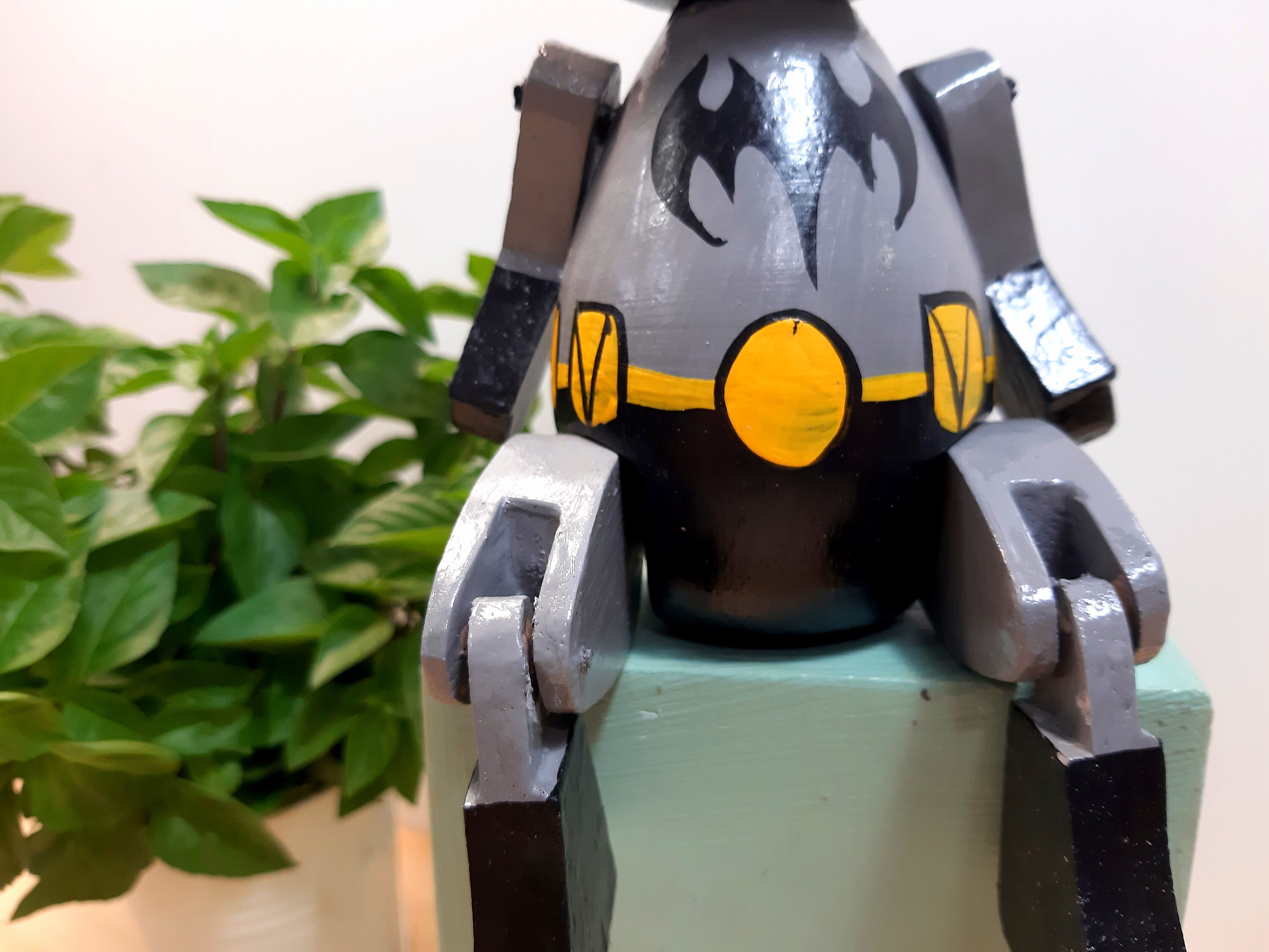 Batman Puppet Wooden Batman Toy Hand Painted DC Comics | Etsy