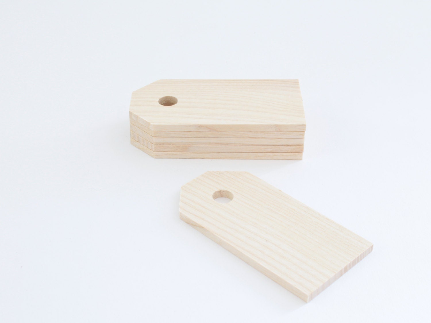 Set of 6 in Ash Wood Labels for Crafts or DIY - Etsy