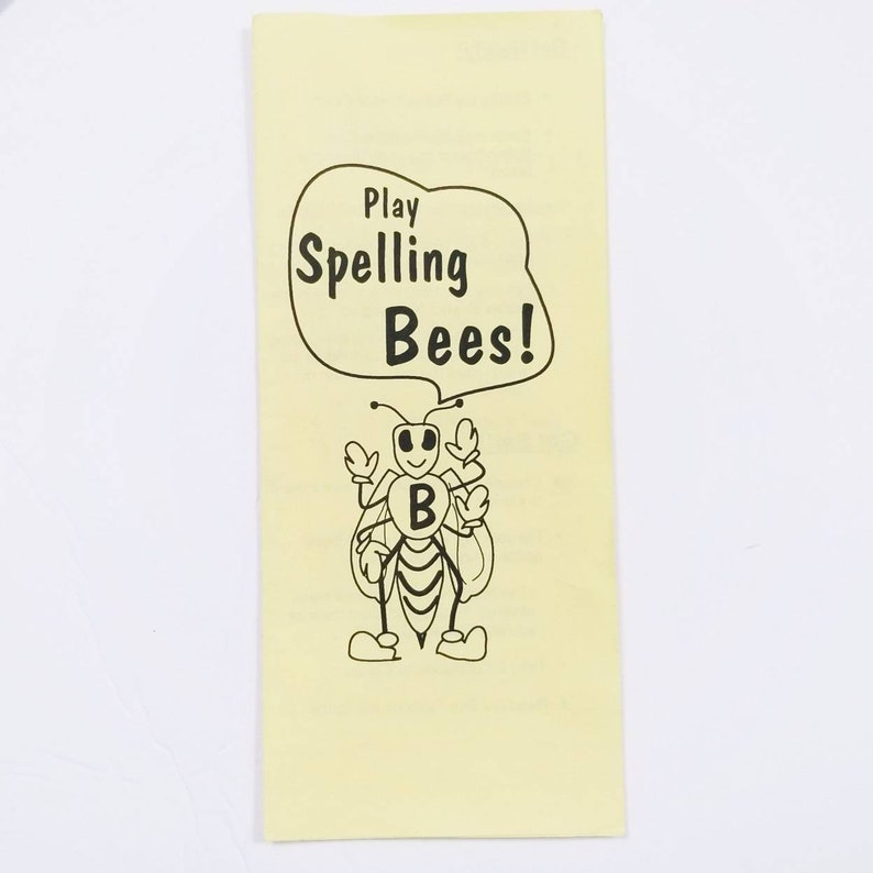 1992 Spelling Bees Board Game - Etsy