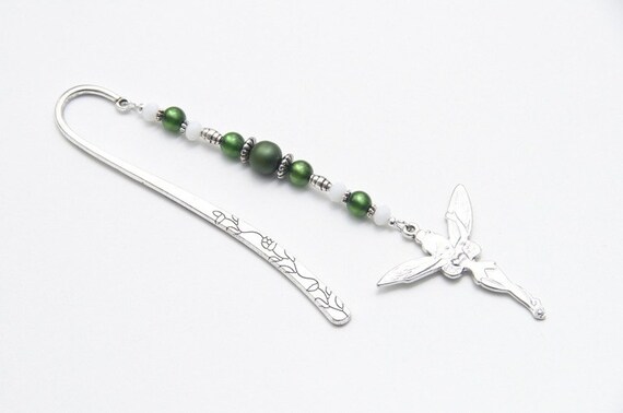 BookmarksBookmark Tinkerbell Dark Green | Etsy