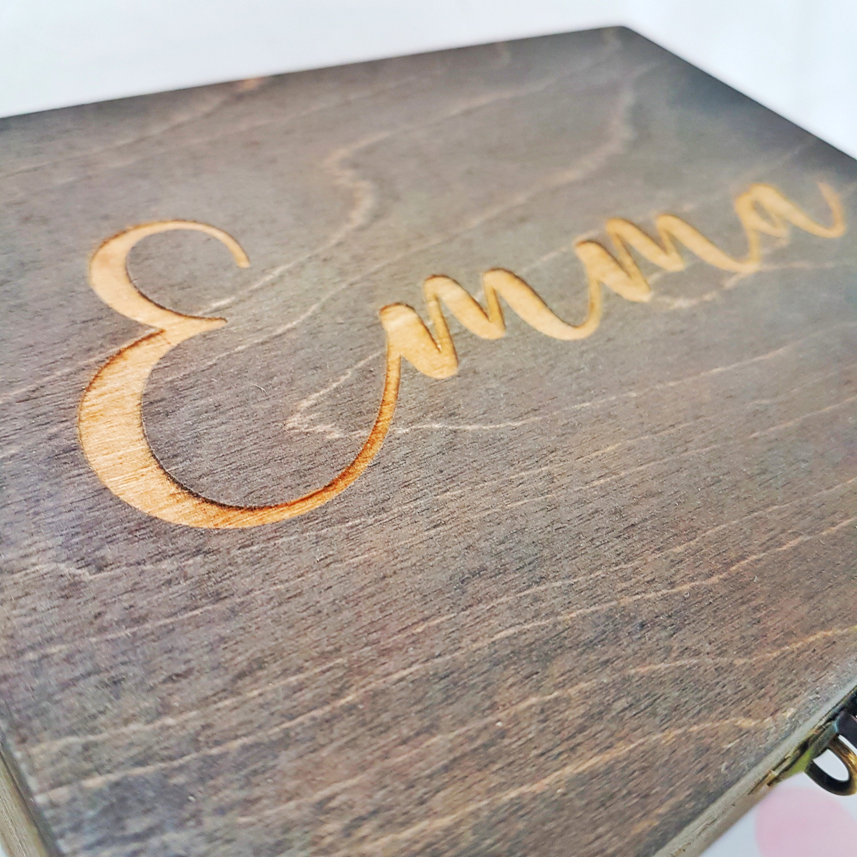 Engraved Name Box Personalised Wooden Box Keepsake Memory | Etsy UK