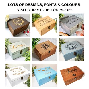 Custom Business Logo Box - Personalised Branded Wooden Box - Engraved ...