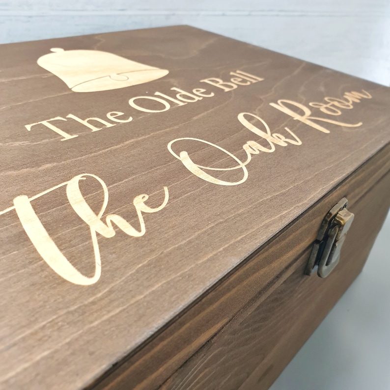 Custom Business Logo Box Personalised Branded Wooden Box - Etsy