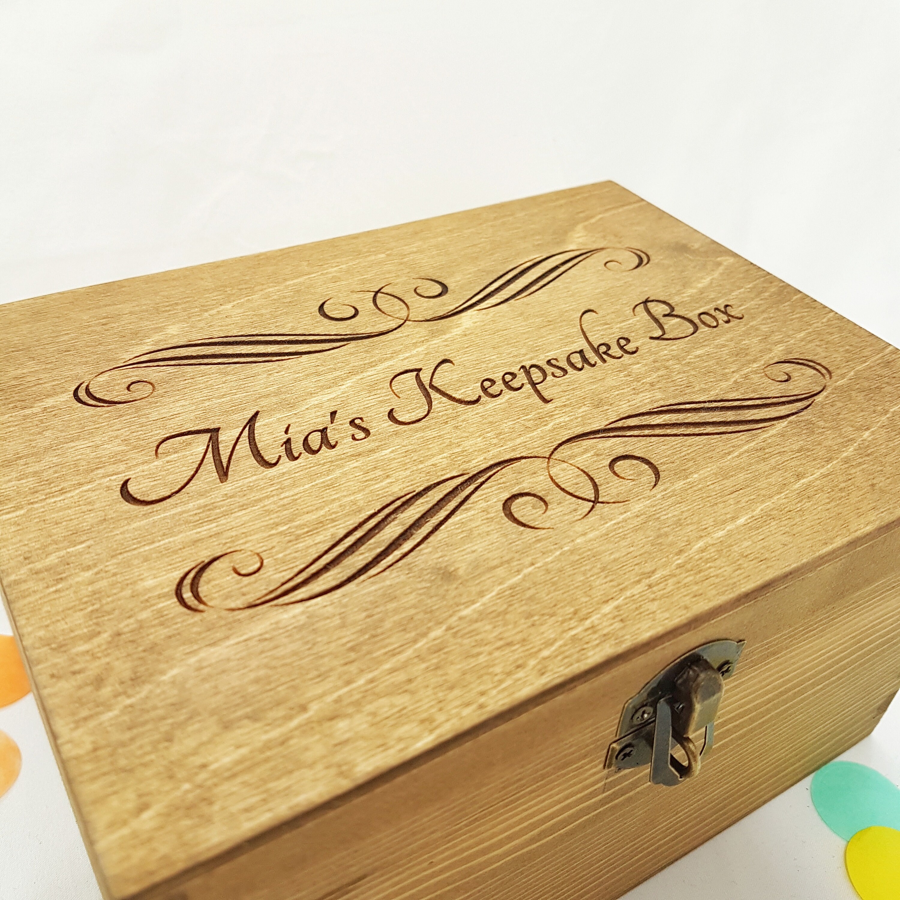 Personalised Engraved Wooden Box Wooden Keepsake Box - Etsy UK