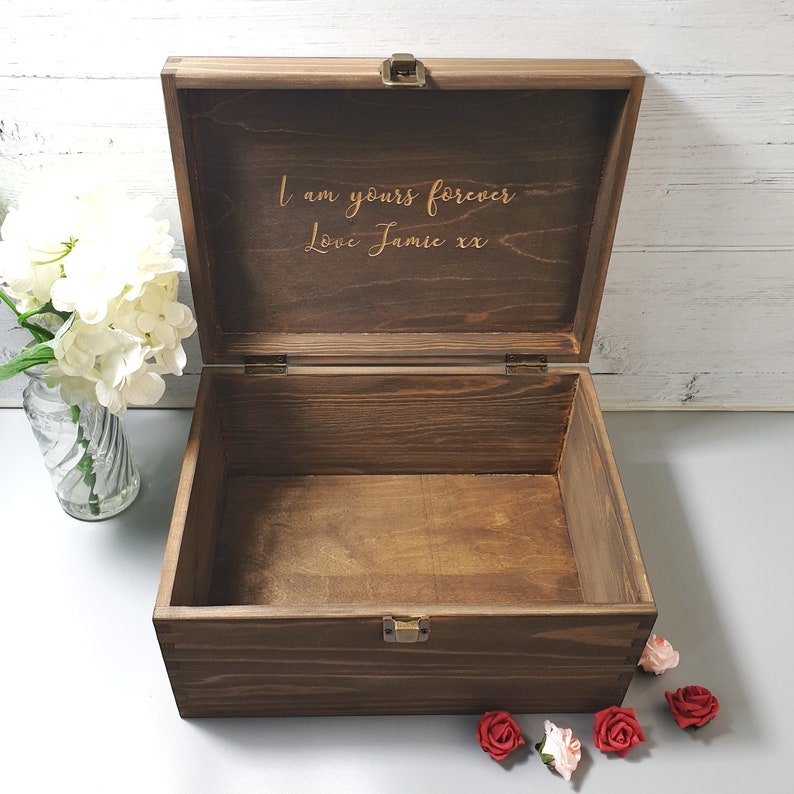 Custom Business Logo Box - Personalised Branded Wooden Box - Engraved ...