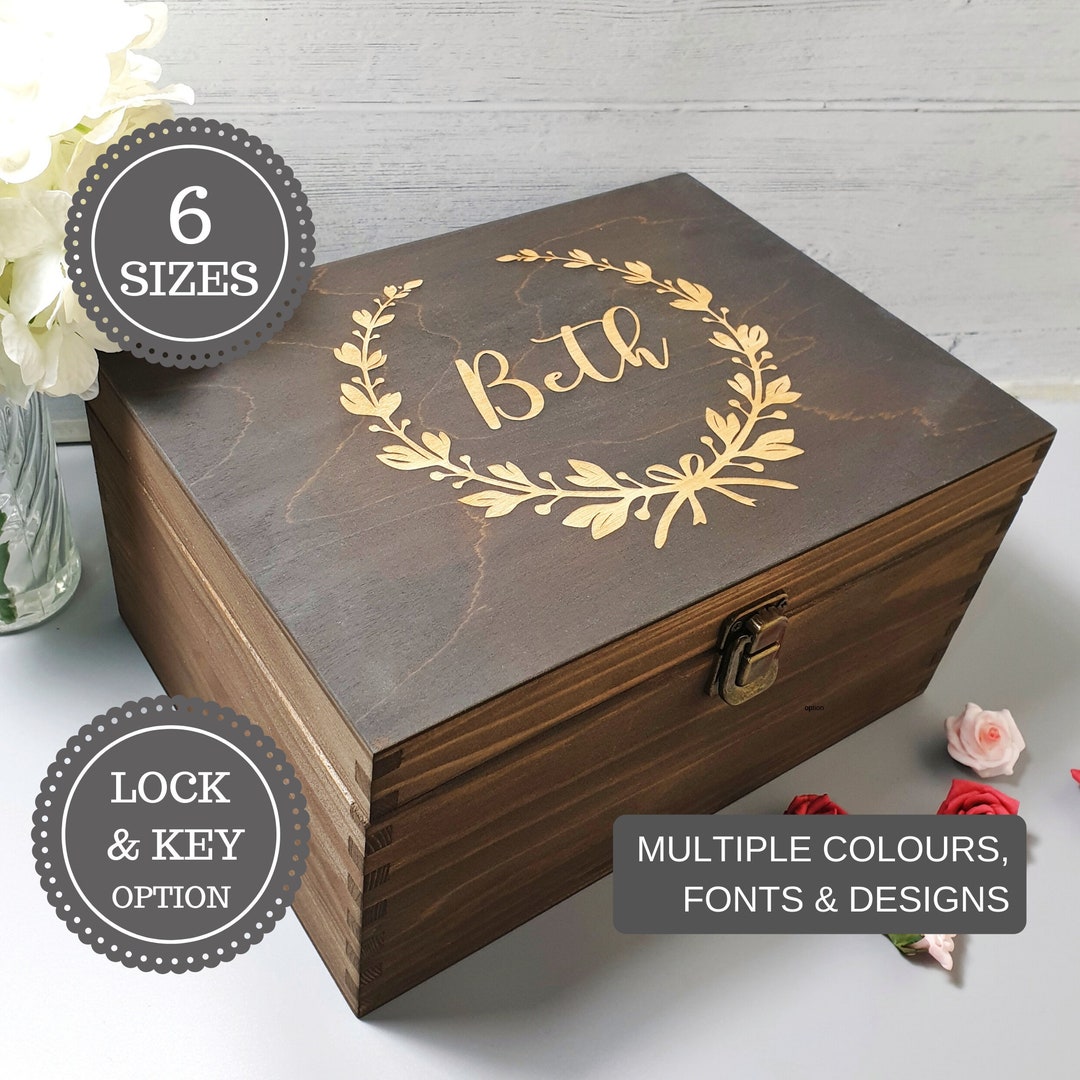 Personalised Birthday Keepsake Box - Birthday Wishes Memory Box ...