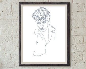 Springsteen Drawing - Etsy