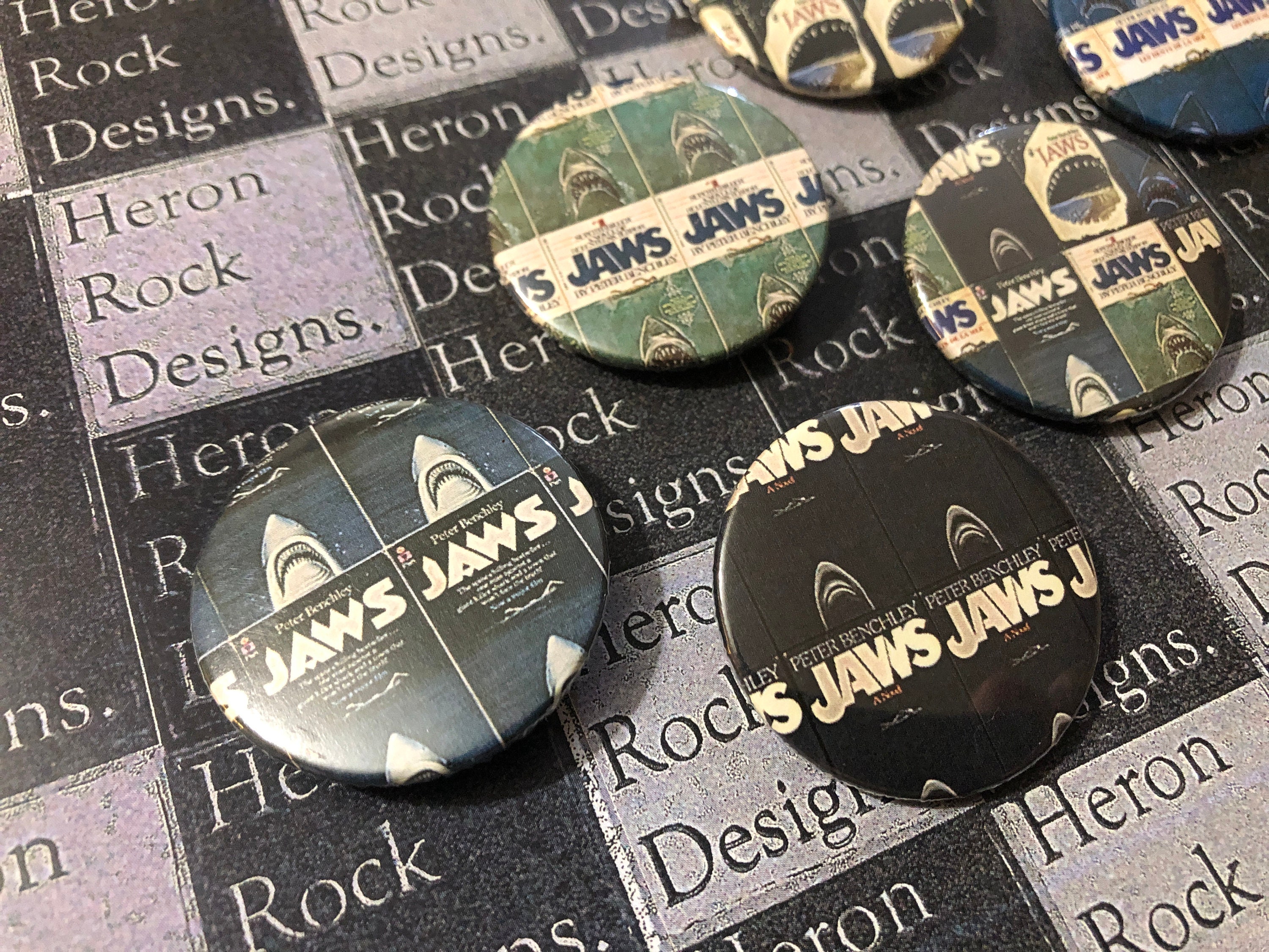 JAWS Badges Pins book Covers - Etsy