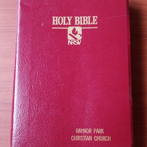The Holy Bible NRSV Revised Standard Edition Red - Etsy