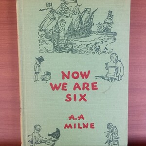 Now We Are Six by A A Milne 1950 Children's Poetry - Etsy