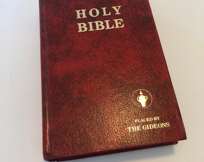 Gideons Bible Red the Holy Bible KJV Containing the Old and New ...