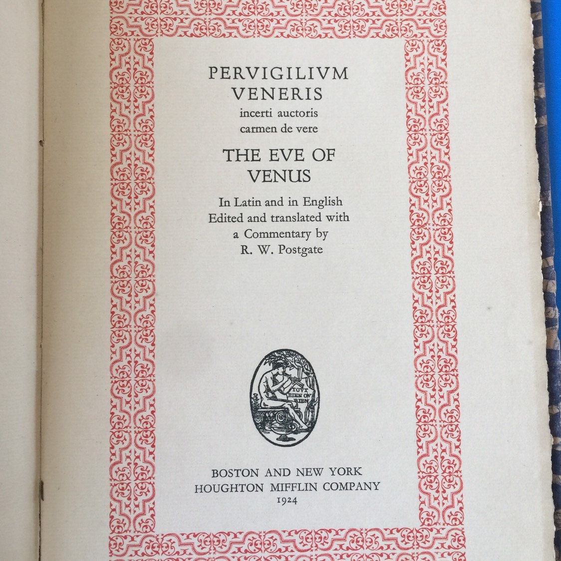 Pervigilivm Veneris the Eve of Venus in Latin and in English - Etsy