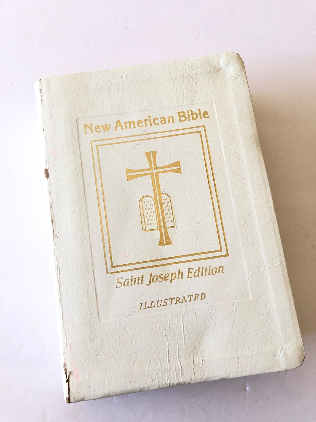 The Holy Bible New American White Saint Joseph Edition Bible - Etsy
