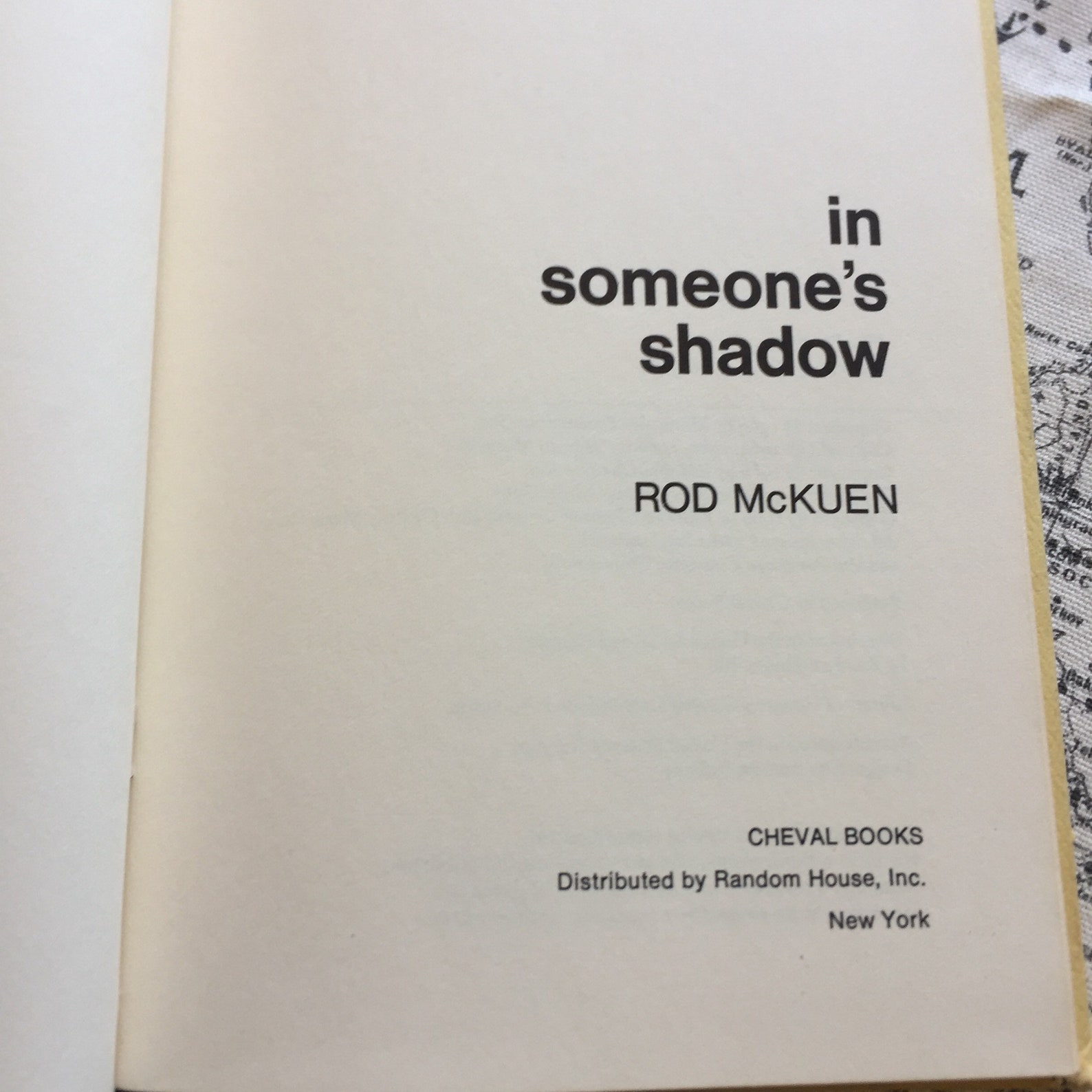 In Someone's Shadow by Rod Mckuen Love Poems Poetry First - Etsy