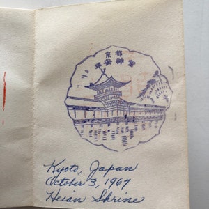 Japanese Goshuin Collection Book 1967 Stamp Art Book Japan Temple ...