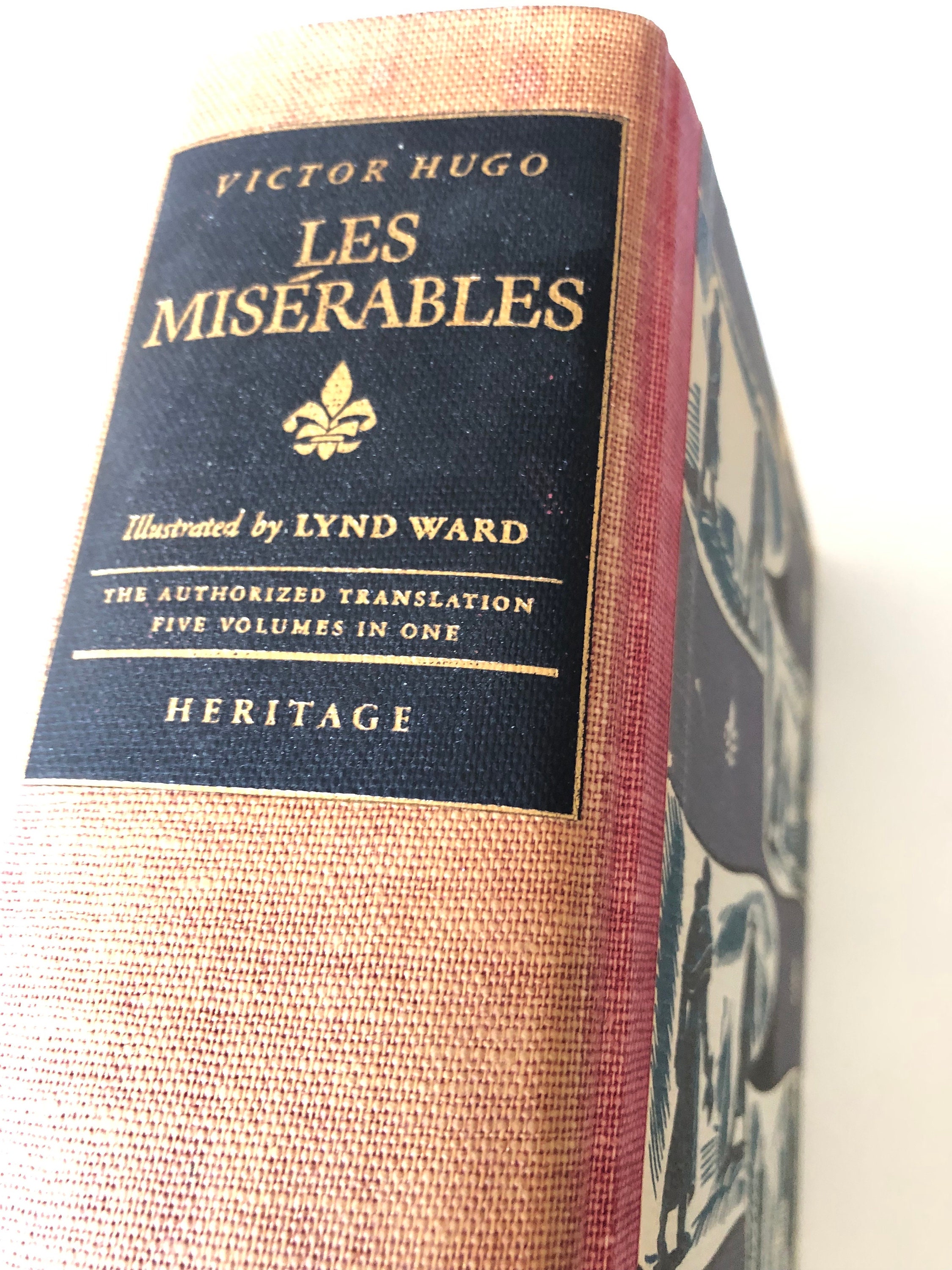 Les Miserables by Victor Hugo 1938 All Five Volumes in One Book - Etsy