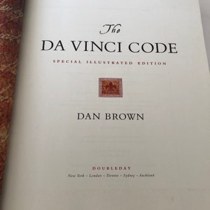 The Da Vinci Code Special Illustrated Edition by Dan Brown - Etsy