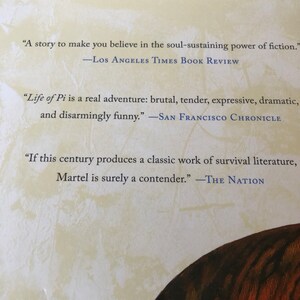 Life of Pi by Yann Martel Illustrated First Edition - Etsy