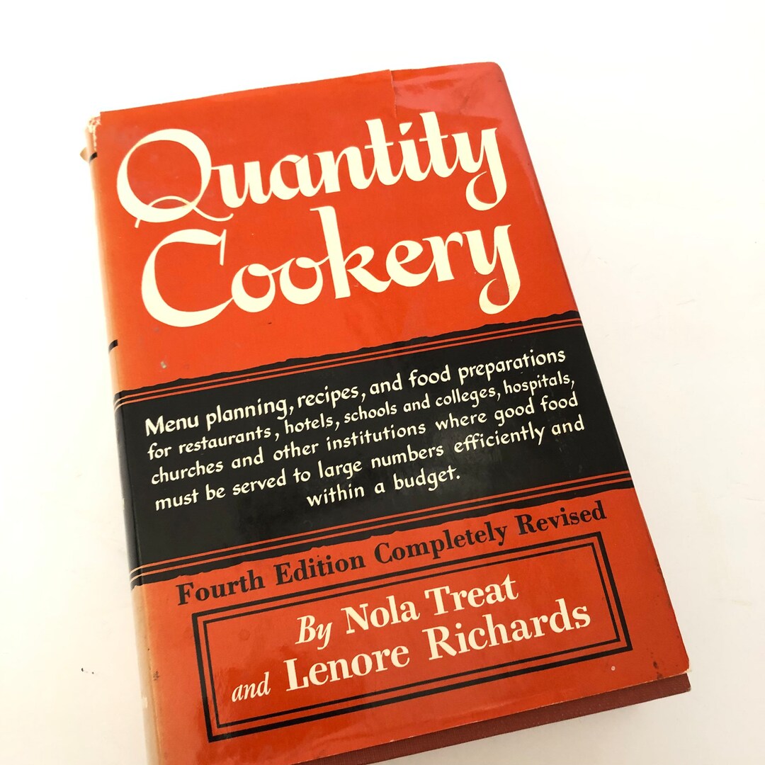 Quantity Cookery 1966 Menu Planning and Cooking for Large Numbers - Etsy