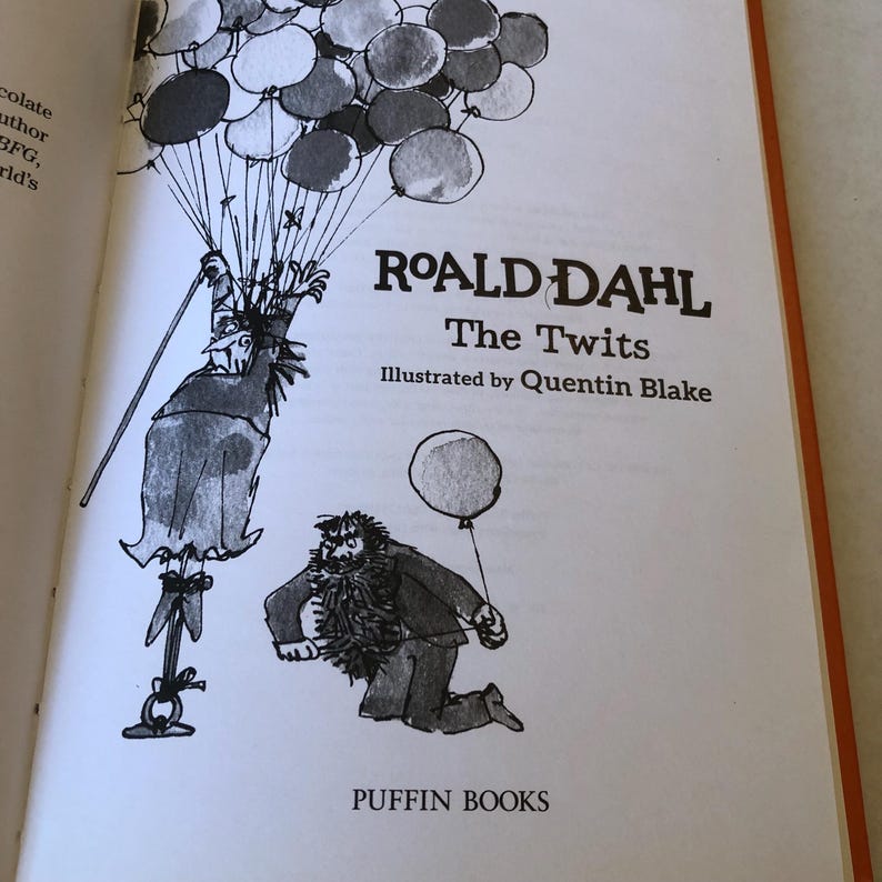 The Twits by Ronald Dahl Childrens Book Illustrated - Etsy
