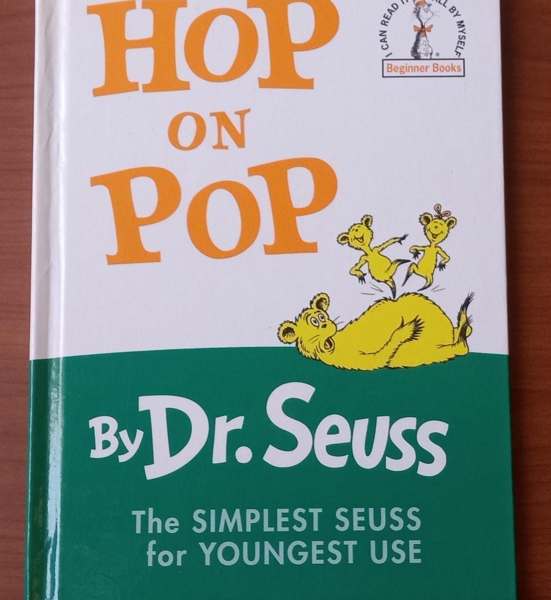 Hop on Pop by Dr Seuss Childrens Book - Etsy